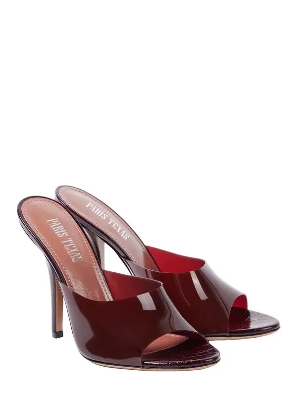 Paris Texas Jessica 105 Pvc Mules - Burgundy
