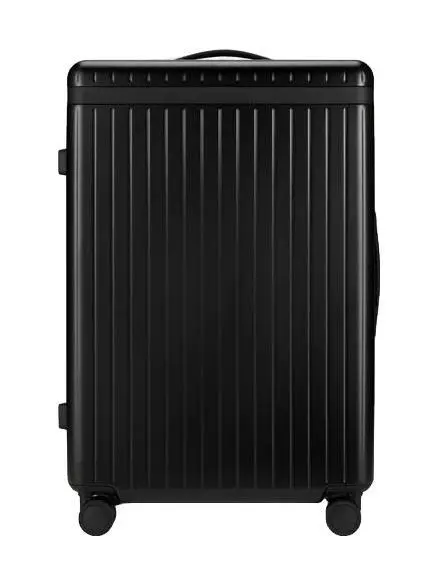 CARL FRIEDRIK The Large Check-in Zipped Suitcase - Black / Black
