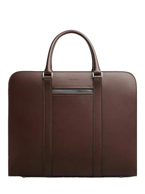 CARL FRIEDRIK Palissy Overnight Briefcase - Chocolate