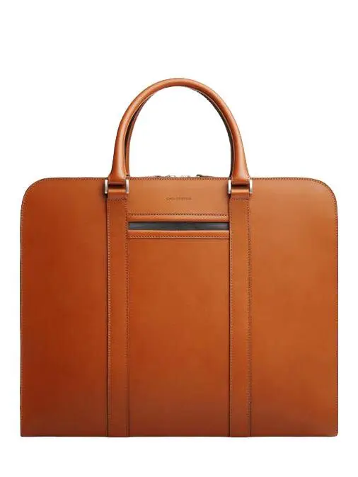 CARL FRIEDRIK Palissy Overnight Briefcase - Cognac