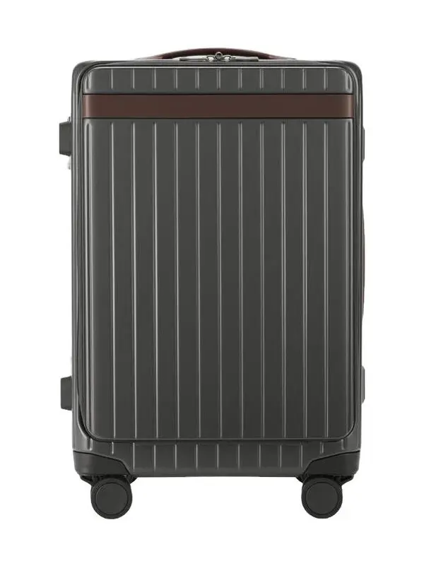 CARL FRIEDRIK Carry-on Suitcase - Grey / Chocolate