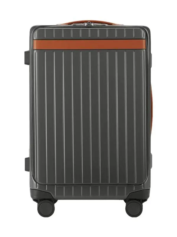 CARL FRIEDRIK Carry-on Suitcase - Grey / Cognac