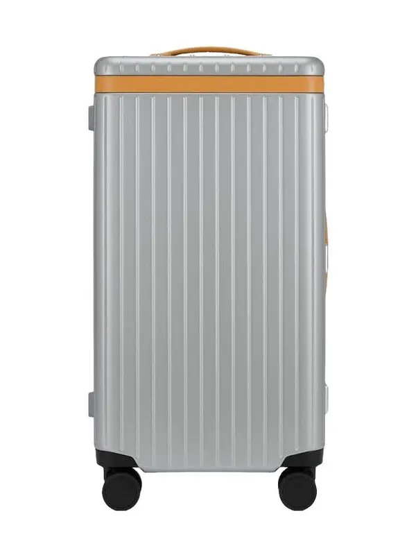 CARL FRIEDRIK The Trunk Suitcase - Silver/tan