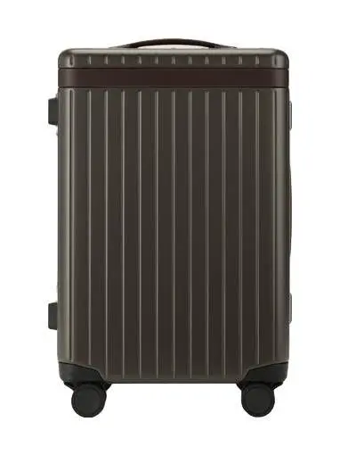 CARL FRIEDRIK Carry-on Suitcase - Dark Olive/chocolate