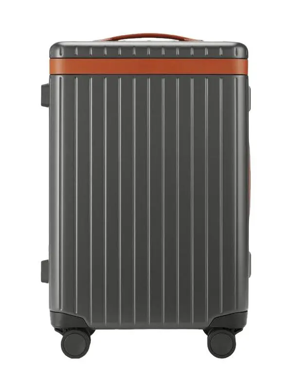 CARL FRIEDRIK Carry-on Suitcase - Grey/cognac