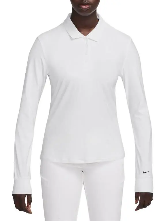Nike Victory Dri-fit Long Sleeve Polo - 100 100 White/black