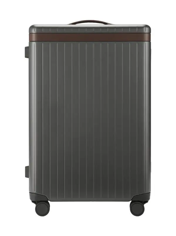 CARL FRIEDRIK Check-in Suitcase - Grey / Chocolate
