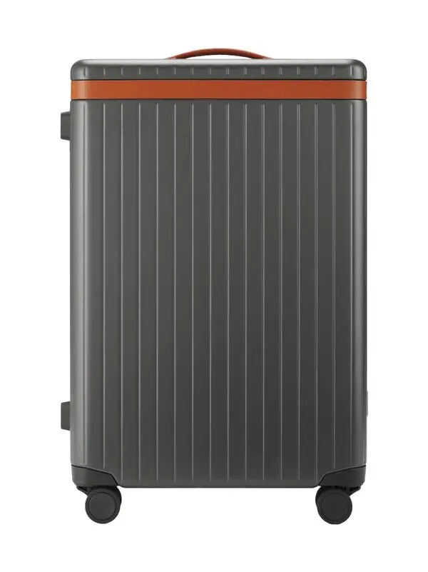 CARL FRIEDRIK Check-in Suitcase - Grey / Cognac