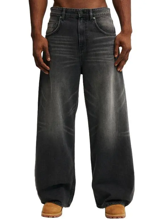 COTTON ON Super Baggy Balloon Jean - Backbone Black