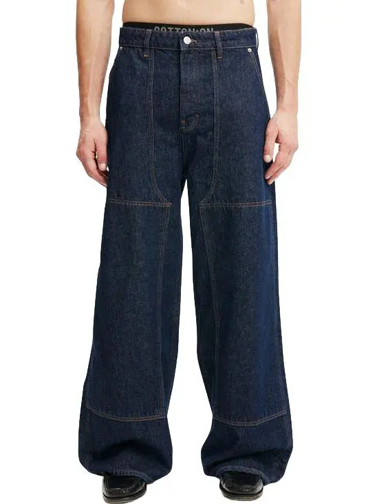 COTTON ON Super Baggy Balloon Jean - Carpenter Shutter Blue