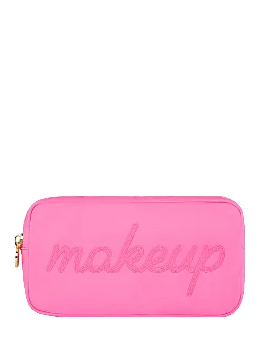 Stoney Clover Lane Embroidered Pouch - Bubblegum