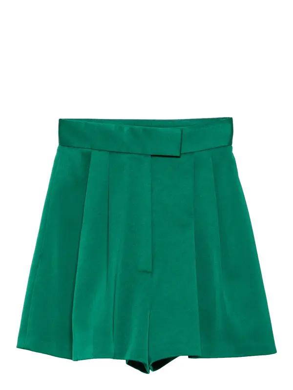 Alex Perry Pleated Shorts - Green
