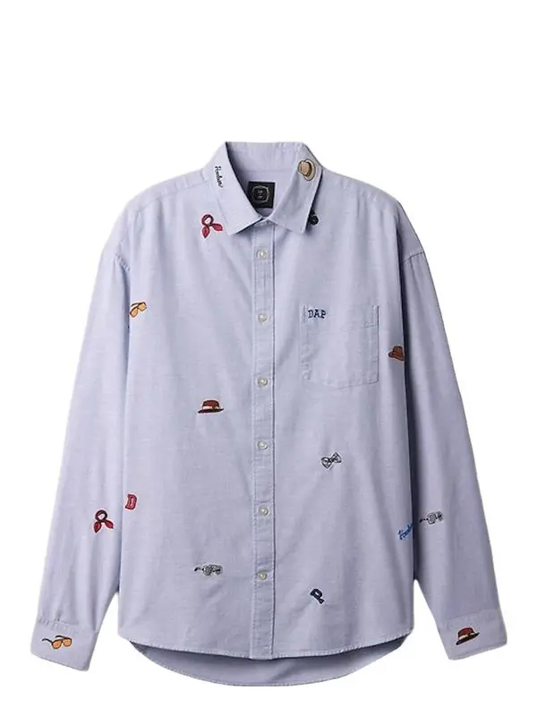 Gap X Dap Embroidered Oxford Shirt - Distant Blue