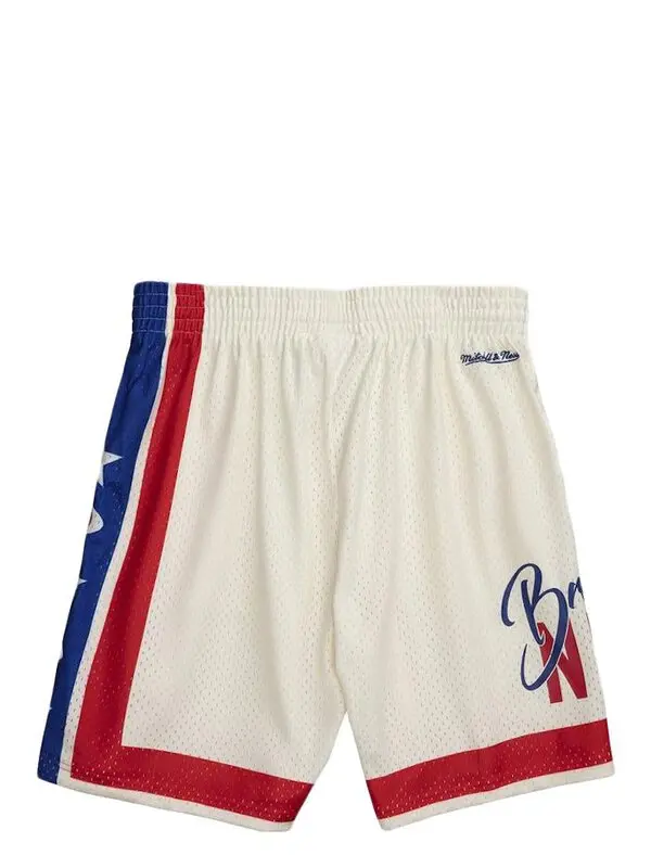 Mitchell & Ness Joey Bada$$ X Brooklyn Nets Swingman Shorts - White