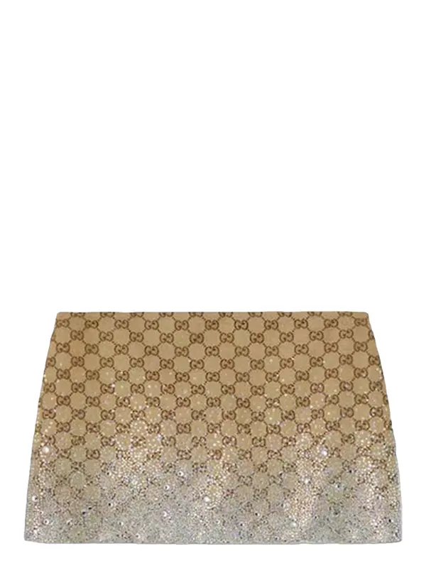 Gucci Gg Canvas Mini Skirt - Camel/brown