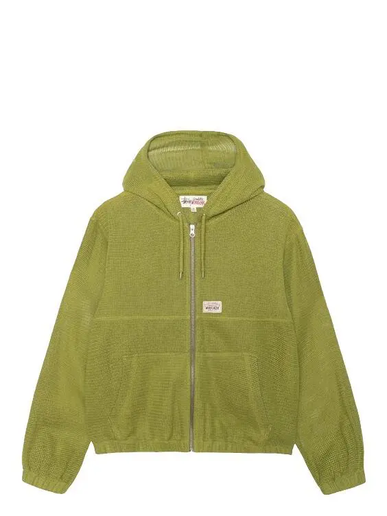 StÜssy Cotton Mesh Work Jacket - Green