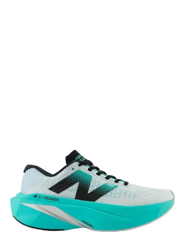 NEW BALANCE Fuelcell Supercomp Trainer V3 - White/cyber Jade/silver Metallic