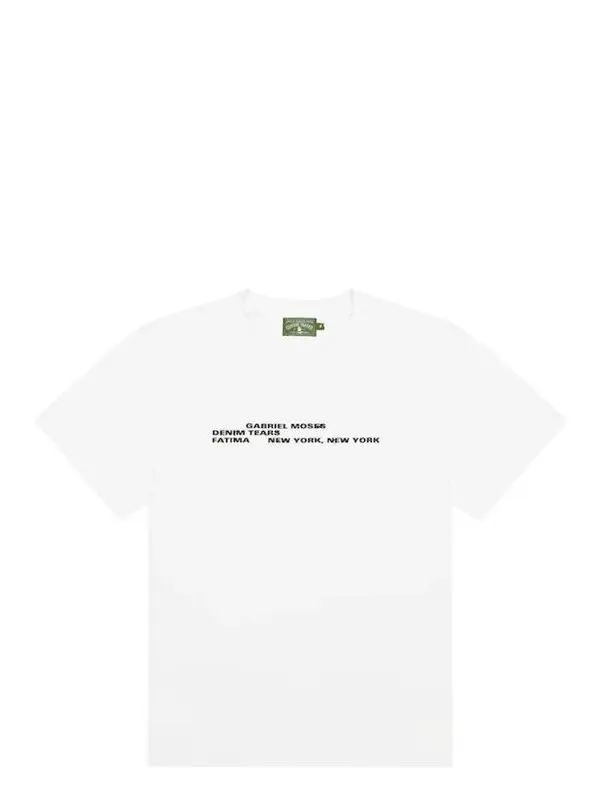 DENIM TEARS X Gabriel Moses Tee Shirt - White