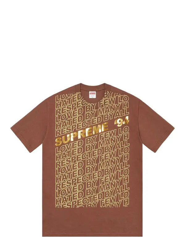 Supreme Respected Tee - Brown