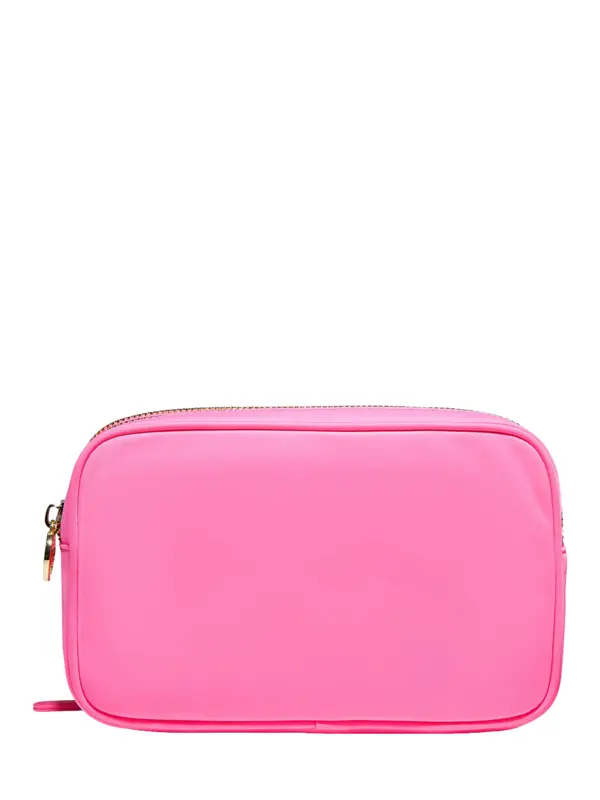 Stoney Clover Lane Double Zip Nylon Pouch - Bubblegum