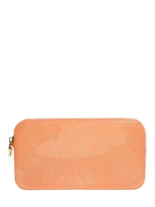Stoney Clover Lane Small Glitter Pouch - Peach