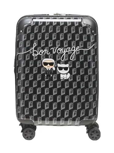 Karl Lagerfeld 21" Bon Voyage Carry-on Suitcase - Black/grey