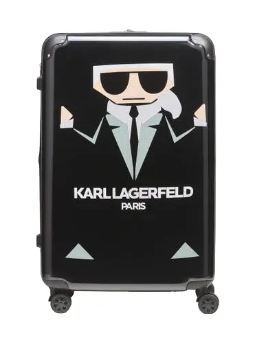 Karl Lagerfeld Karl In A Box Upright Suitcase - Black