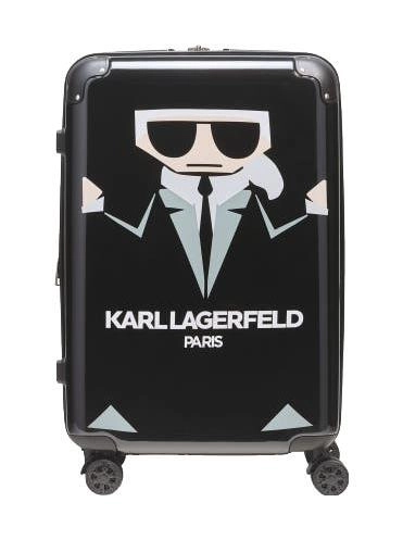Karl Lagerfeld Karl In A Box Upright Suitcase - Black