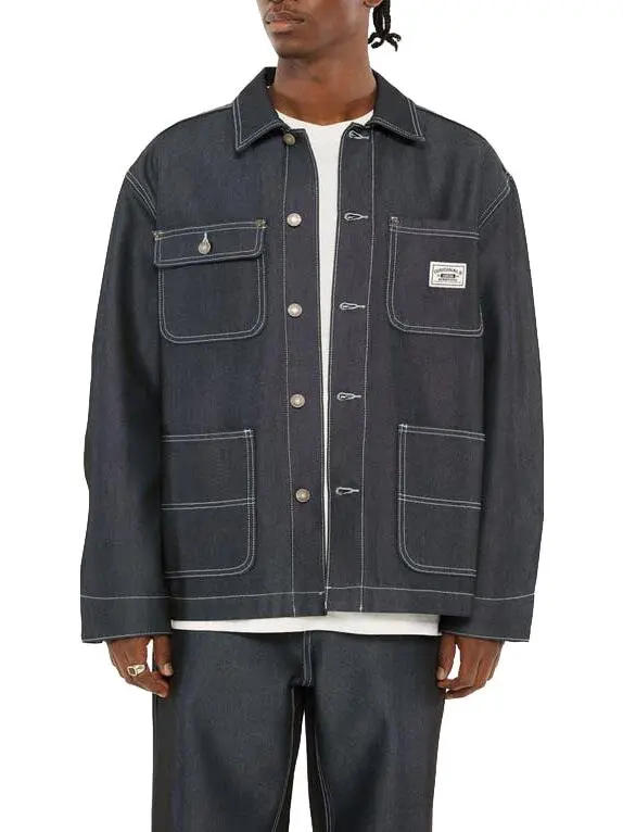 GUESS ORIGINALS Metallic Denim Chore Jacket - Gom7
