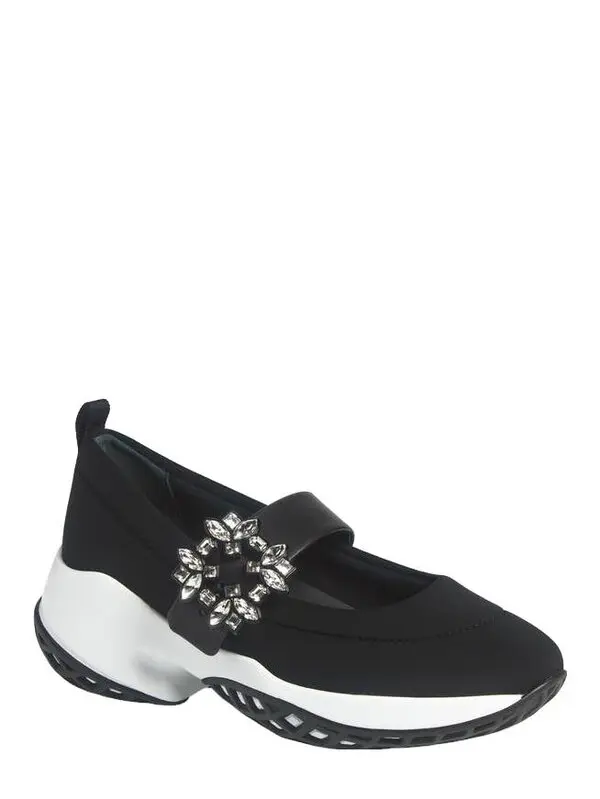ROGER VIVIER Viv Run Strass Mary Jane Sneaker - Nero