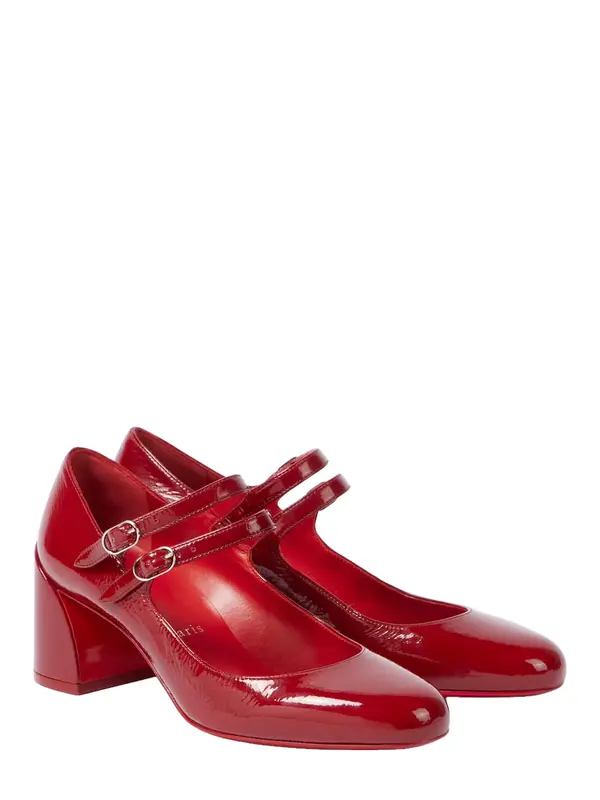 CHRISTIAN LOUBOUTIN Miss Jane 55 Mary Jane Pumps - Red