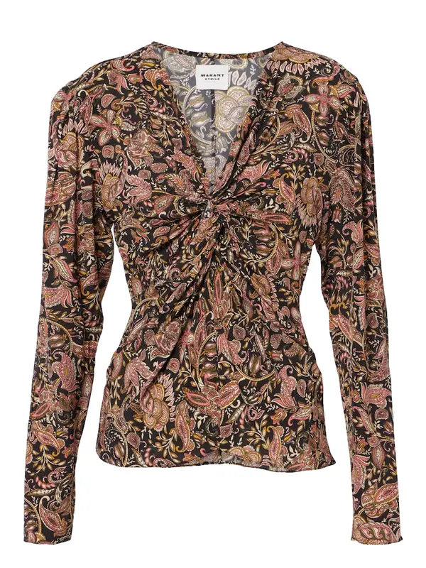 MARANT ETOILE Zekia Printed Top - Multicoloured