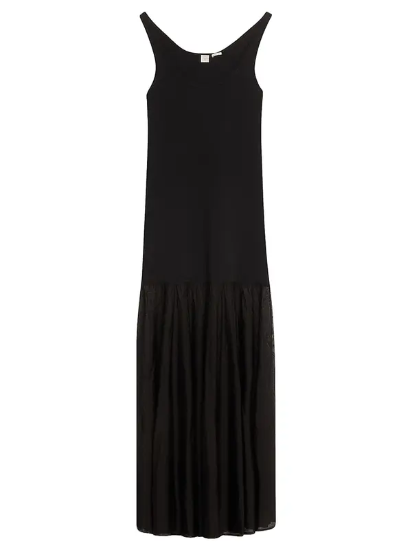 TOTÊME Evening Tank Maxi Dress - Black