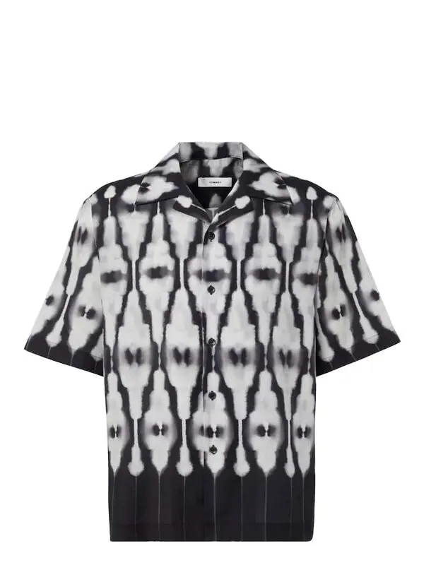 Commas Ritual Printed Cotton And Silk Shirt - Multicoloured
