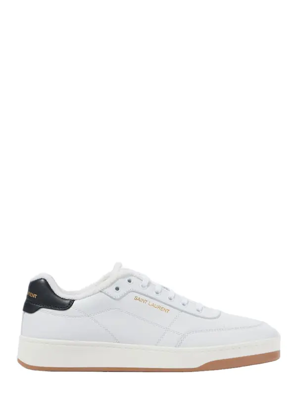 Saint Laurent Sl/61 Leather Low-top Sneakers - White