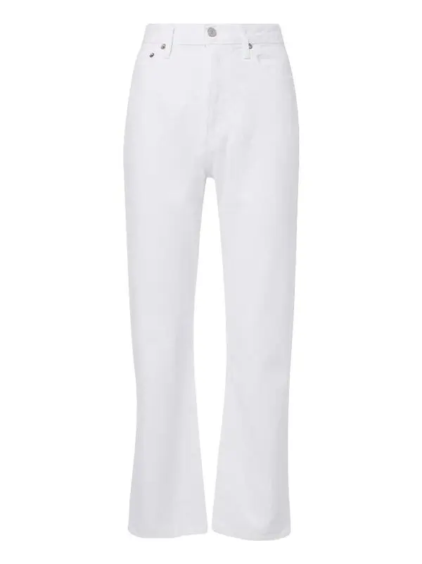 AGOLDE 90s Pinch Waist High-rise Straight Jeans - White