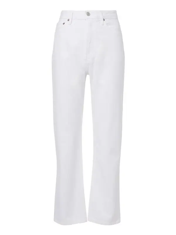 AGOLDE 90s Pinch Waist High-rise Straight Jeans - White