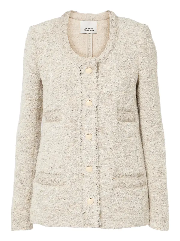 Isabel Marant Germina Tweed Jacket - White