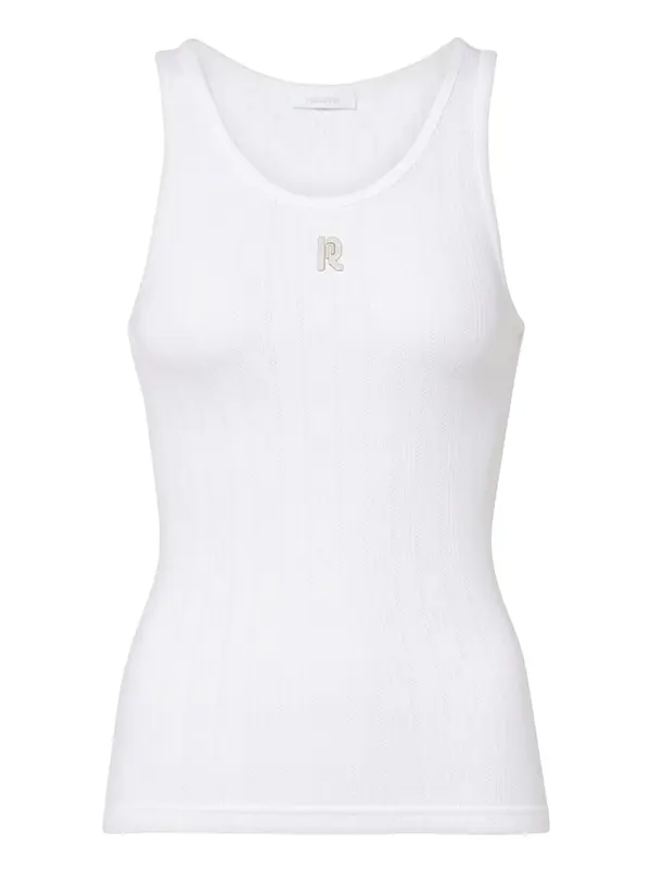 Rabanne Semi-sheer Cotton T-shirt - White