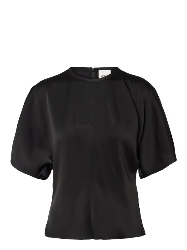 Isabel Marant Karlita Satin Top - Black