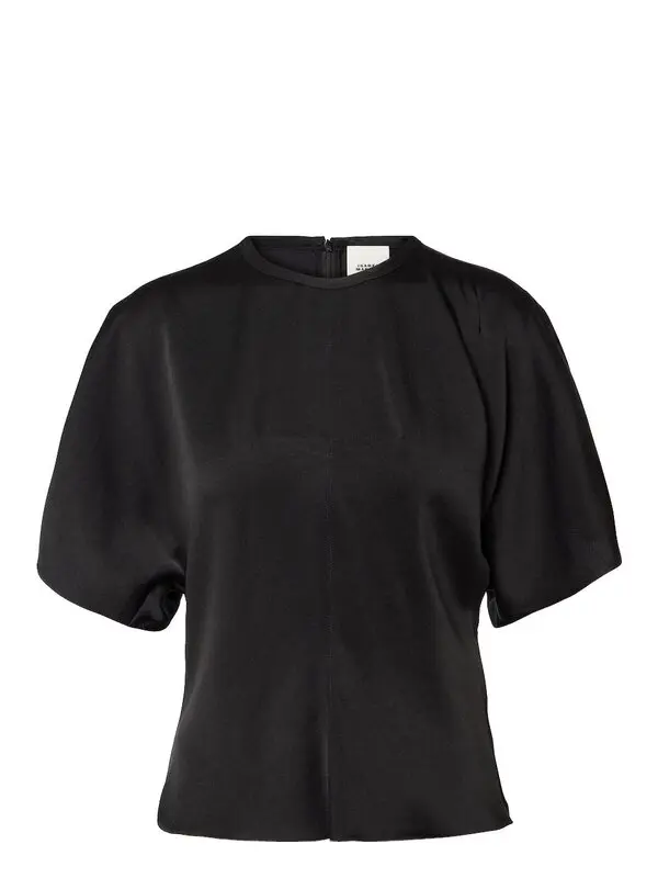 Isabel Marant Étoile Karlita Satin Top - Black
