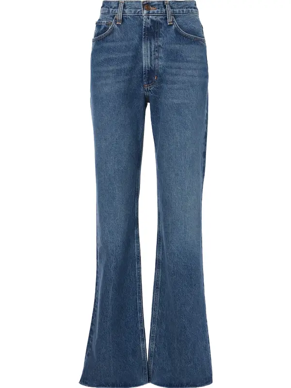 AGOLDE Leena Mid-rise Straight Jeans - Blue