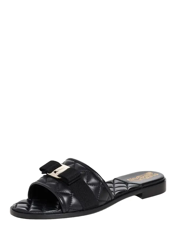 FERRAGAMO Lovec Q Sandals - Nero