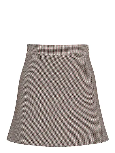 House Of Cb Nerida Woven Mini Skirt - Brown
