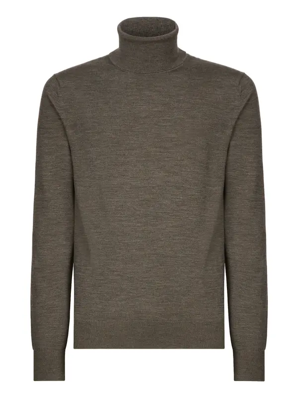 Dolce & Gabbana Extra-fine Cashmere Turtleneck Sweater - Grey