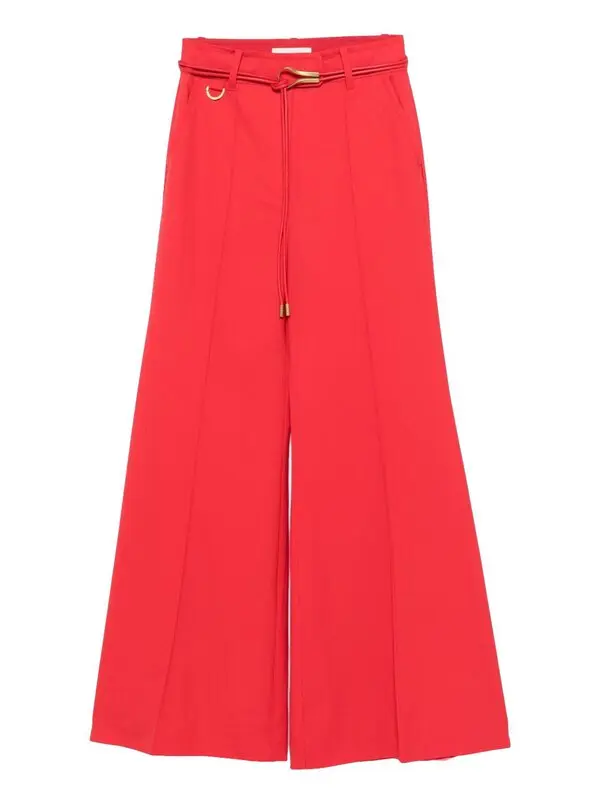 Zimmermann Crush Trousers - Red