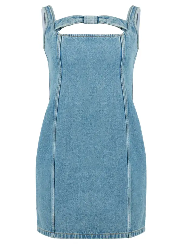 Nina Ricci Denim Mini Dress - Blue