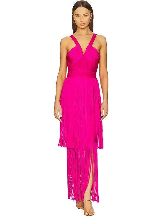Herve Leger Margaret Gown - Magenta