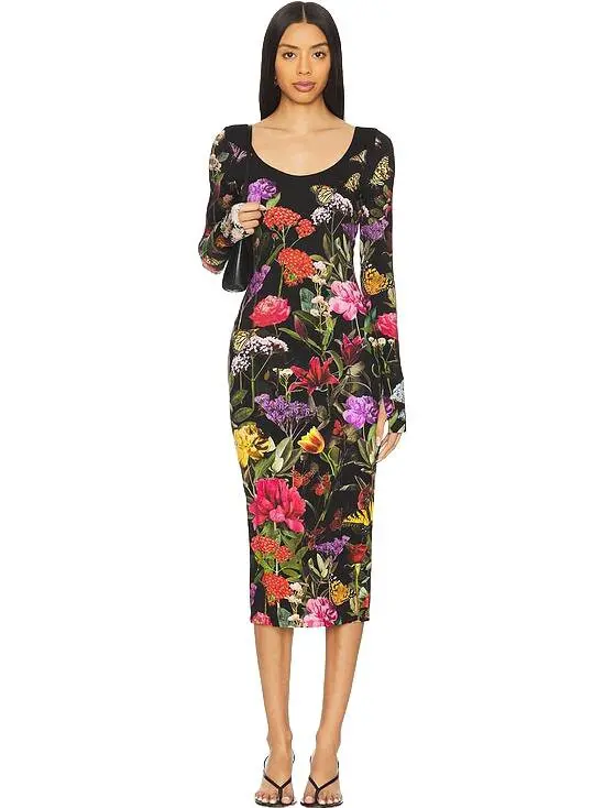 Alice + Olivia Delora Ankle Length Dress - Secret Garden