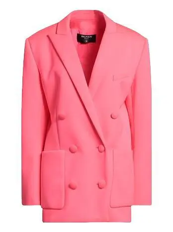 Balmain Polyester Blazer - Fuchsia